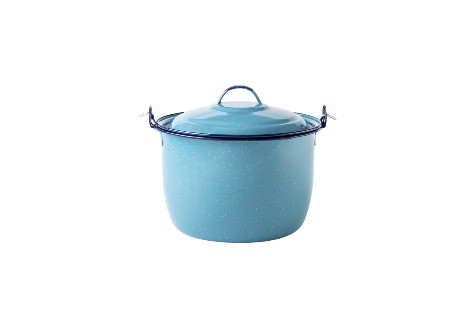 Olla de peltre convexa con asa 20 cm Cinsa con tapa 4 litros Azul ...