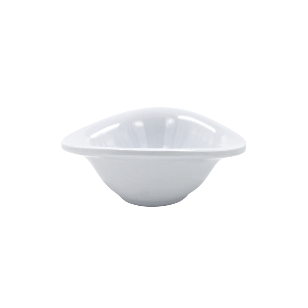 Platito cónico 9 cm melamina blanca brillante (20) | sondemesa