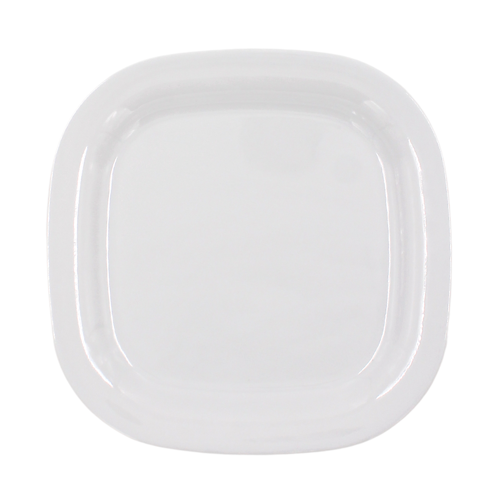 Plato cuadrado 10 pulgadas melamina blanca Tavola | sondemesa