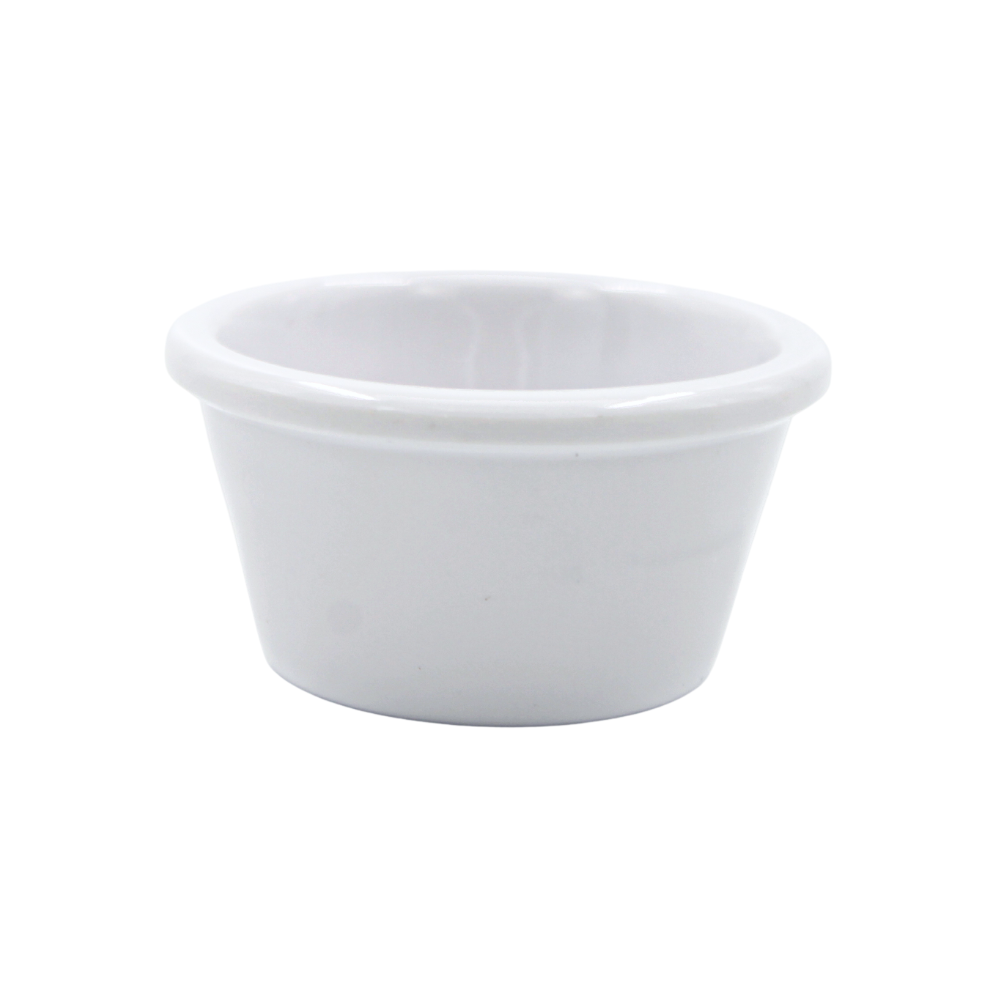 Ramekin 2 onzas 7 x 4 cm melamina blanca brillante | sondemesa